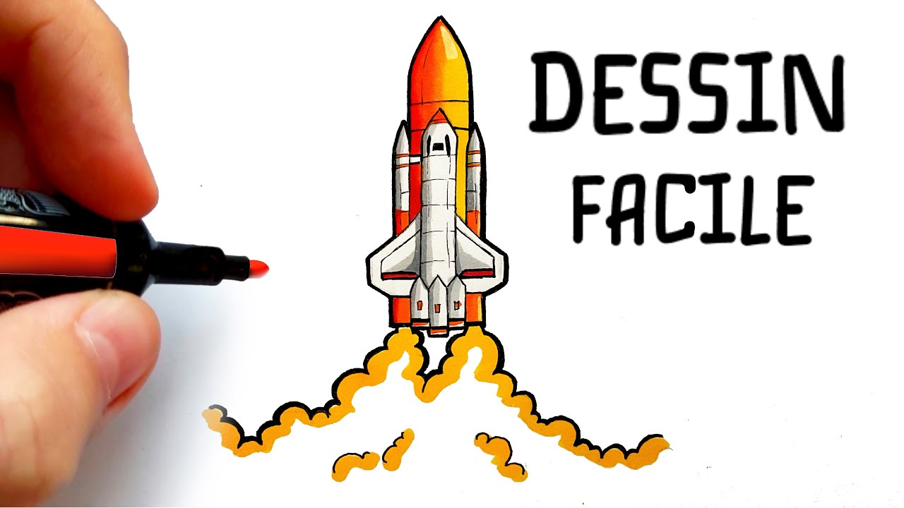 Comment dessiner une Fusée ! (facilement) - YouTube