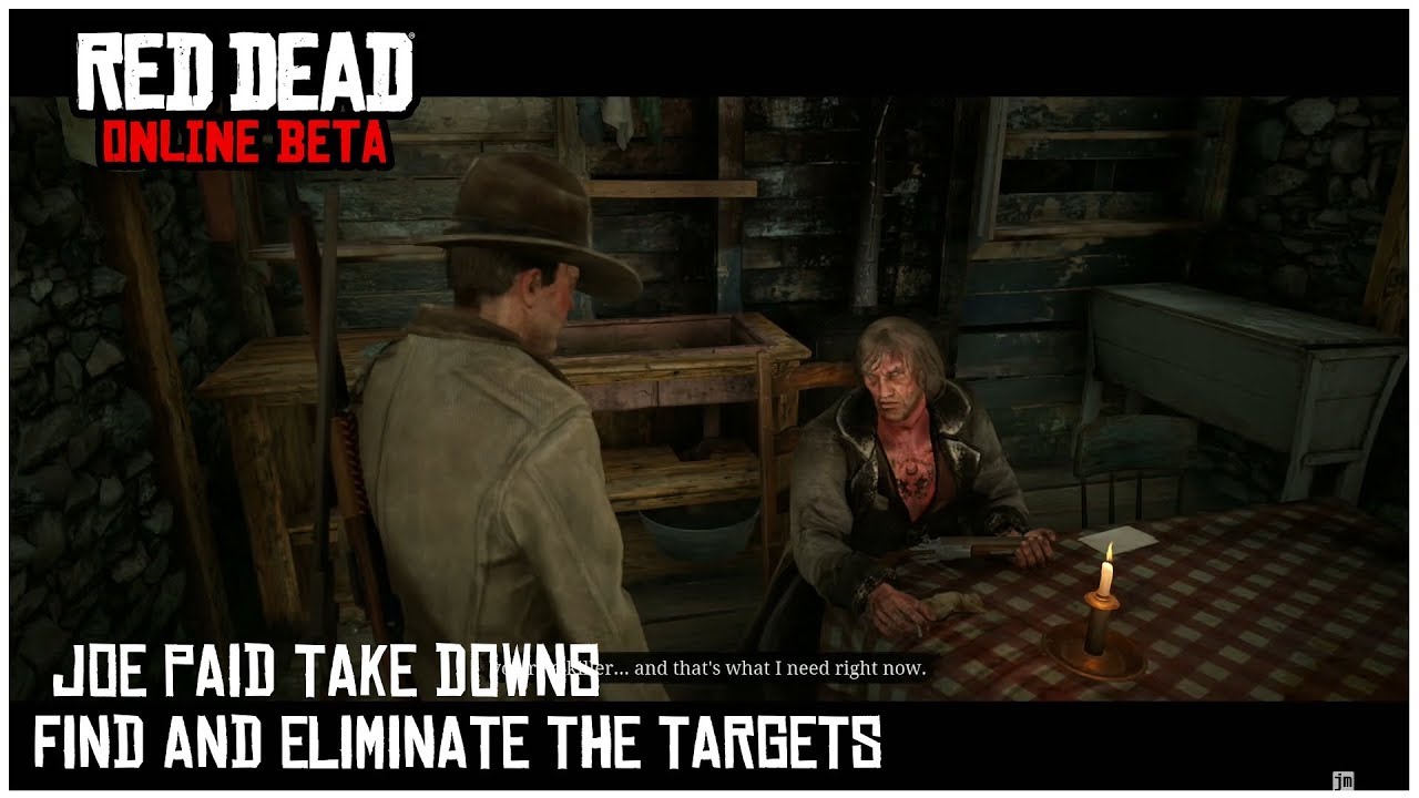 Red Dead Online JOE PAID TAKE DOWNS FIND AND ELIMINATE THE TARGETS ...