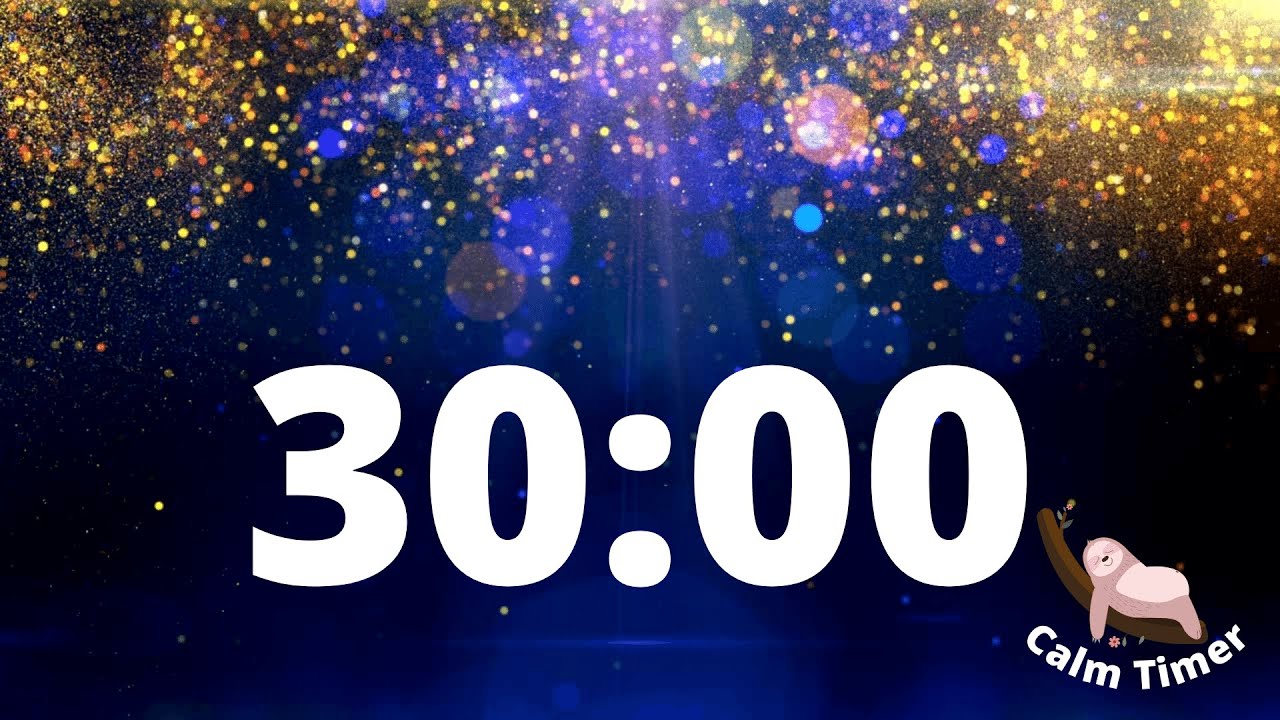 30 Minute TIMER Calm Relaxing Music | ALARM At The End - 4K - YouTube