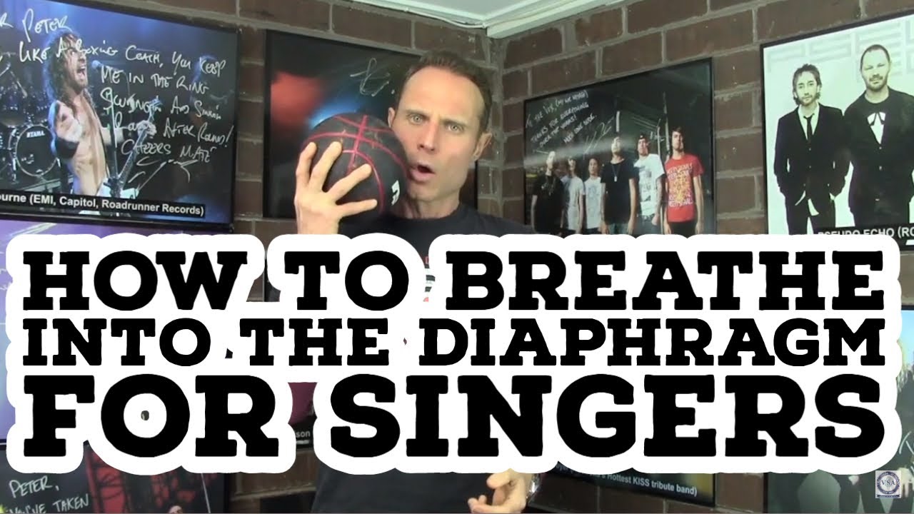 HOW TO BREATHE INTO THE DIAPHRAGM FOR SINGERS - YouTube
