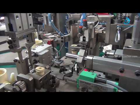 Automatic rubber valve assembling machine ring assemling line with ...