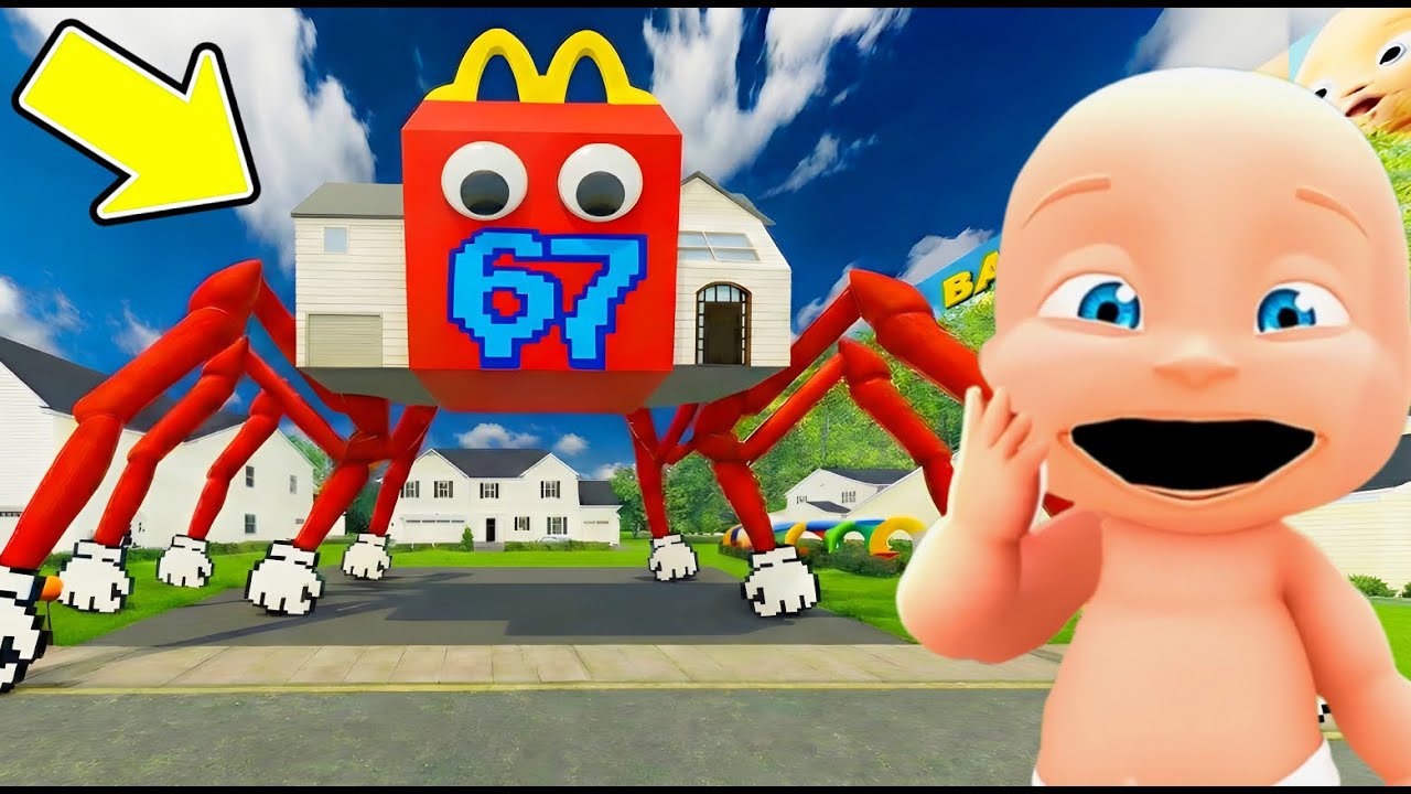 Baby Escapes EVIL 67 HAPPY MEAL HOUSE!... - YouTube