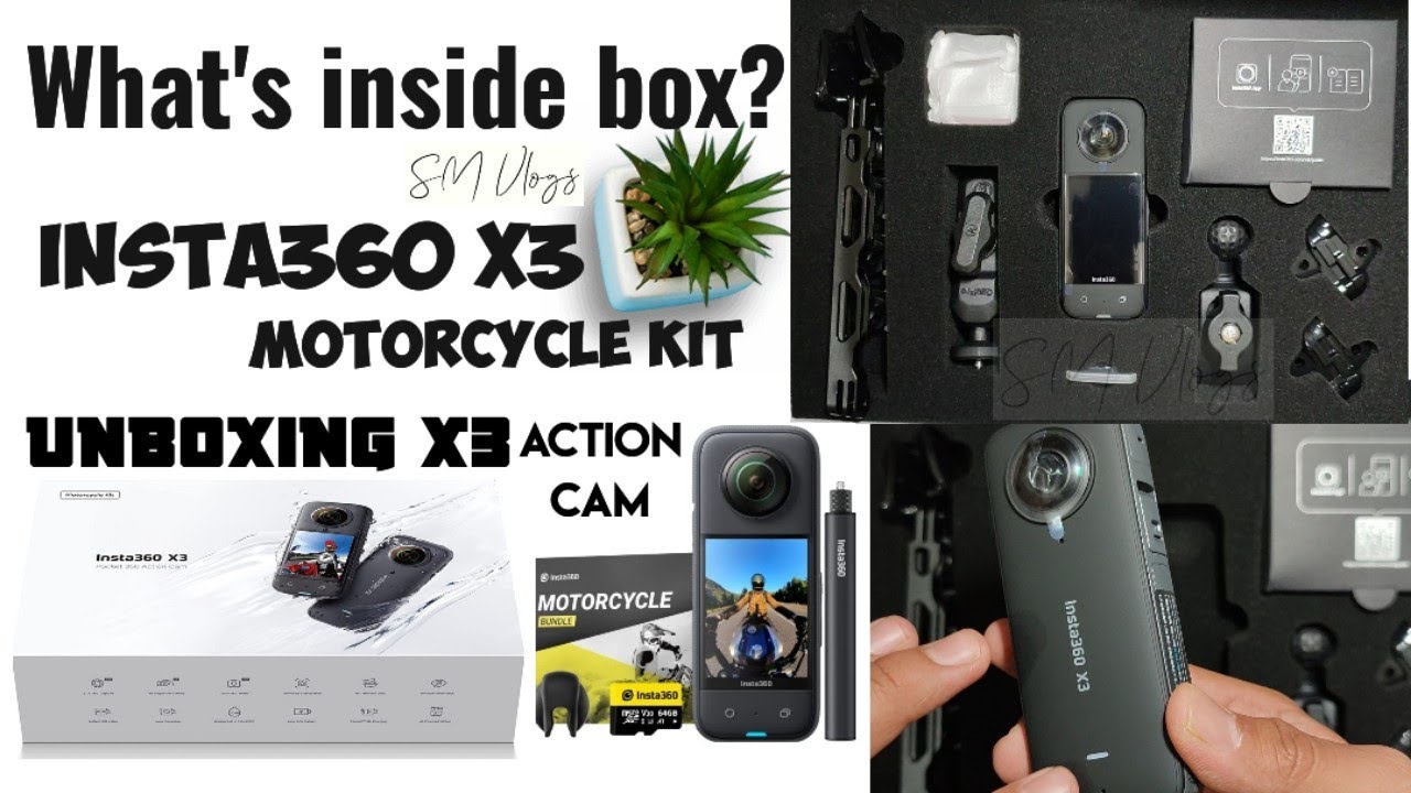 Insta360 X3 review action camera unboxing | insta 360 X3 motorcycle kit ...