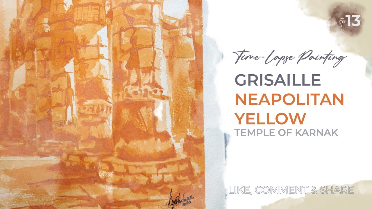 Discovering the Beauty of Naples Yellow: Watercolor Painting the Temple ...