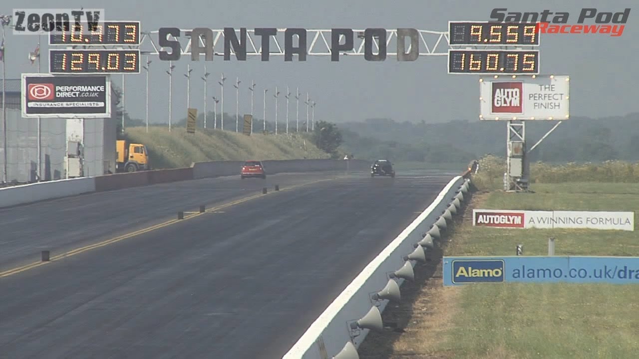 FWD Drag Series 2013 Round 4 - Retro Show - Santa Pod Raceway - YouTube