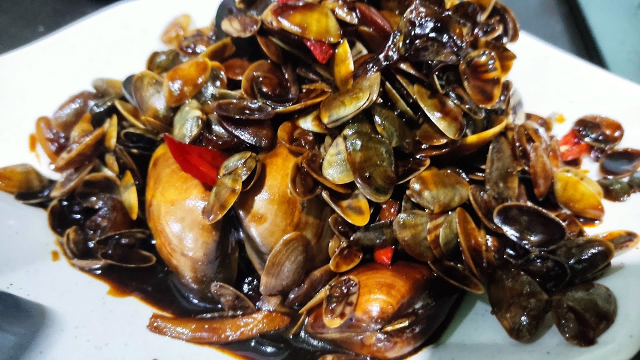 Resepi Remis Goreng Kicap & Tips Buang Pasir Remis - YouTube