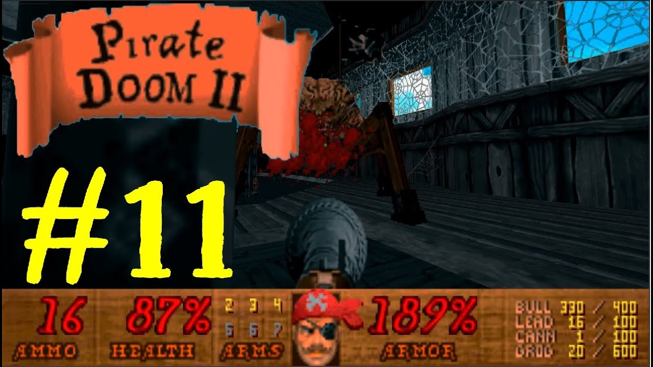 Pirate Doom 2. 11 Уровень: Почти пустой склад. Без комментариев! - YouTube