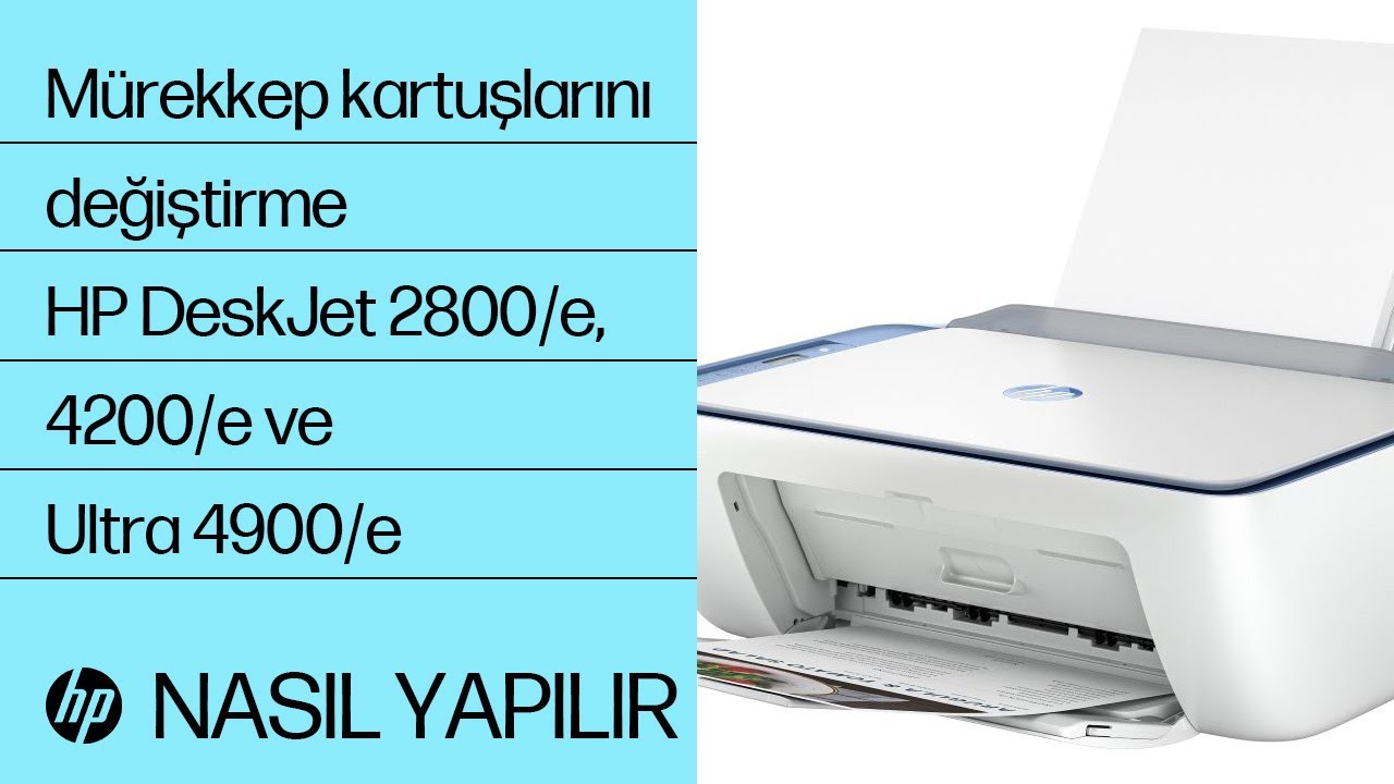 HP DeskJet 2800/e, 4200/e ve Ultra 4900/e yazıcılarda mürekkep ...