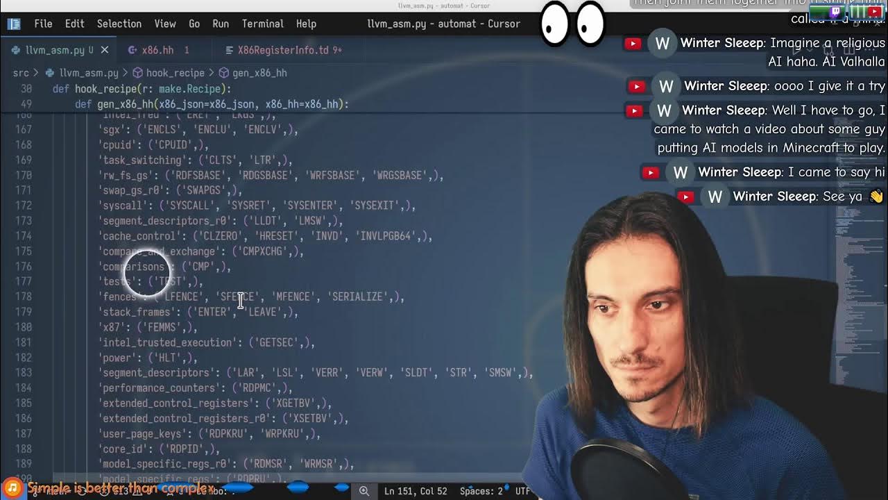 Classifying x86Instructions 🎮💻 AUTOMAT Live-Coding - YouTube