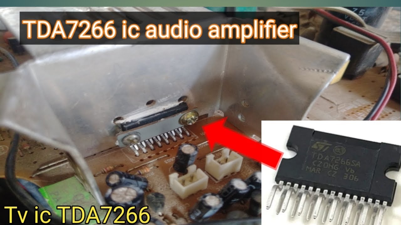 TDA7266 audio IC CRT Tv - YouTube