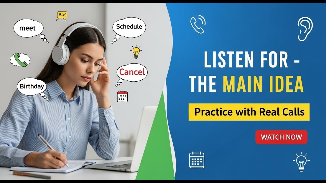 Listening for Gist in English | Learn to Catch the Main Idea with Real ...
