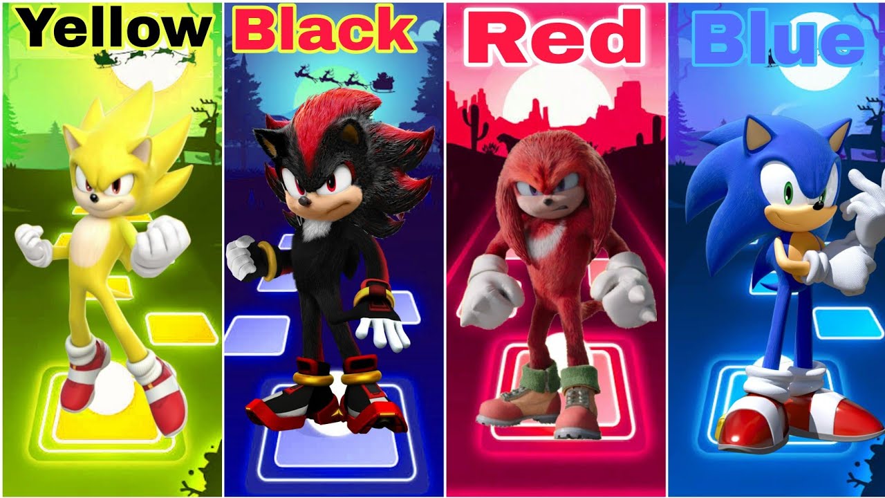 Super Sonic - Black Sonic - Red Sonic - Sonic | Tiles Hop EDM Rush ...