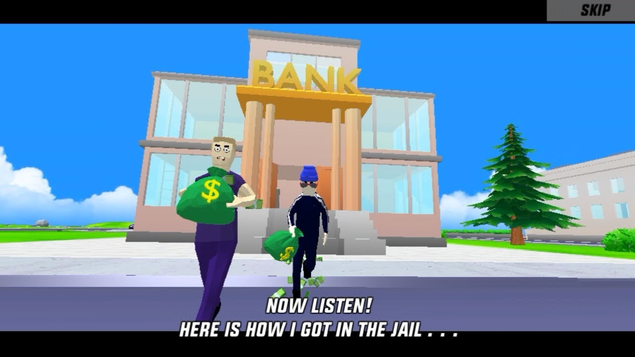 Bank Robbery $$ Dude Theft Wars |Animation - YouTube