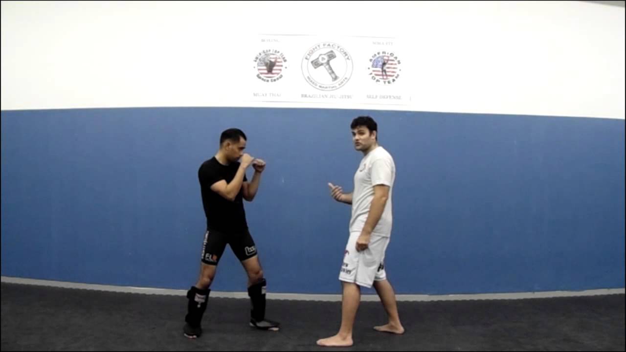 MMA Tutorial - How to defend a leg kick - YouTube