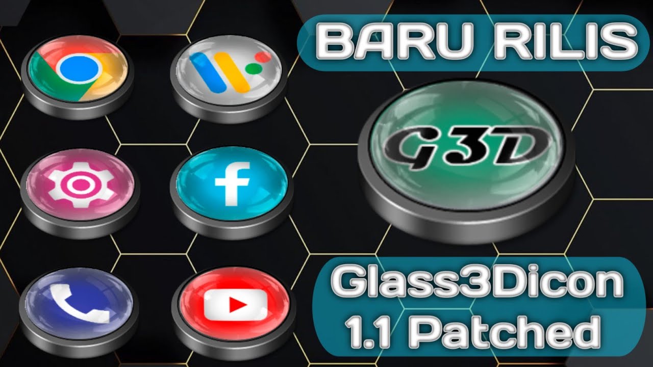 Glass 3D Icon Pack Mod Apk 1.1 Patched - YouTube