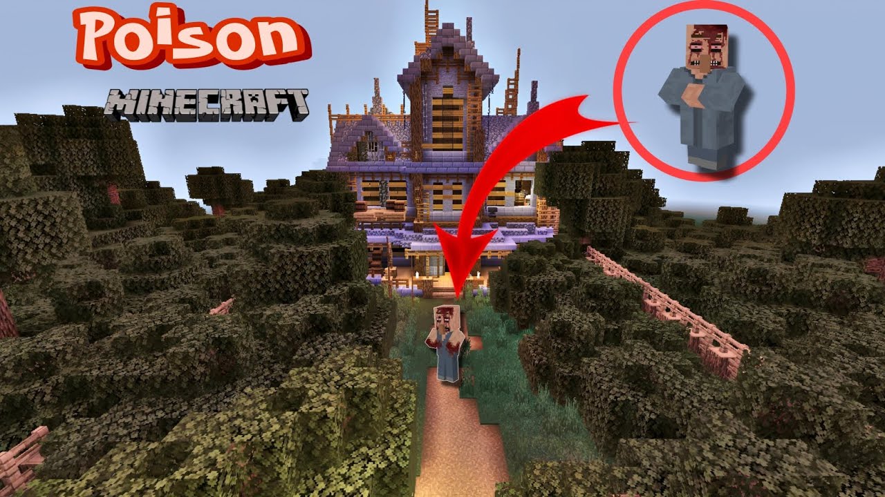 I played Poison most Haunted Map in Minecraft 😱 |Smiling villager map ...