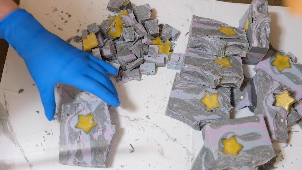 Rebatching Moonlight Path Soap That Crumbled | How To Rebatch A Soap ...