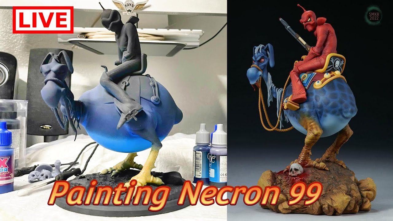 Live Stream Test - Painting the Necron 99 from Wizards - YouTube