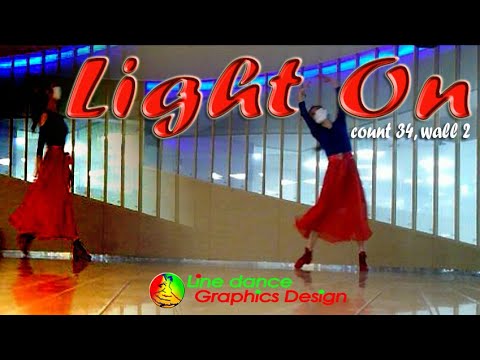 Light On - line dance - YouTube