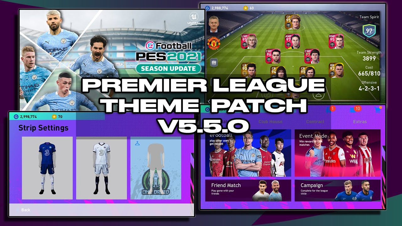 Premier League Theme Patch PES 21 Mobile | v5.5.0 - YouTube