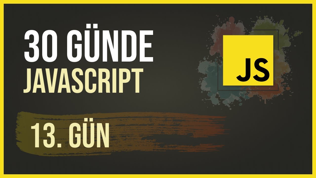 30 Günde Javascript - 13. Gün (Console Metodları) - YouTube