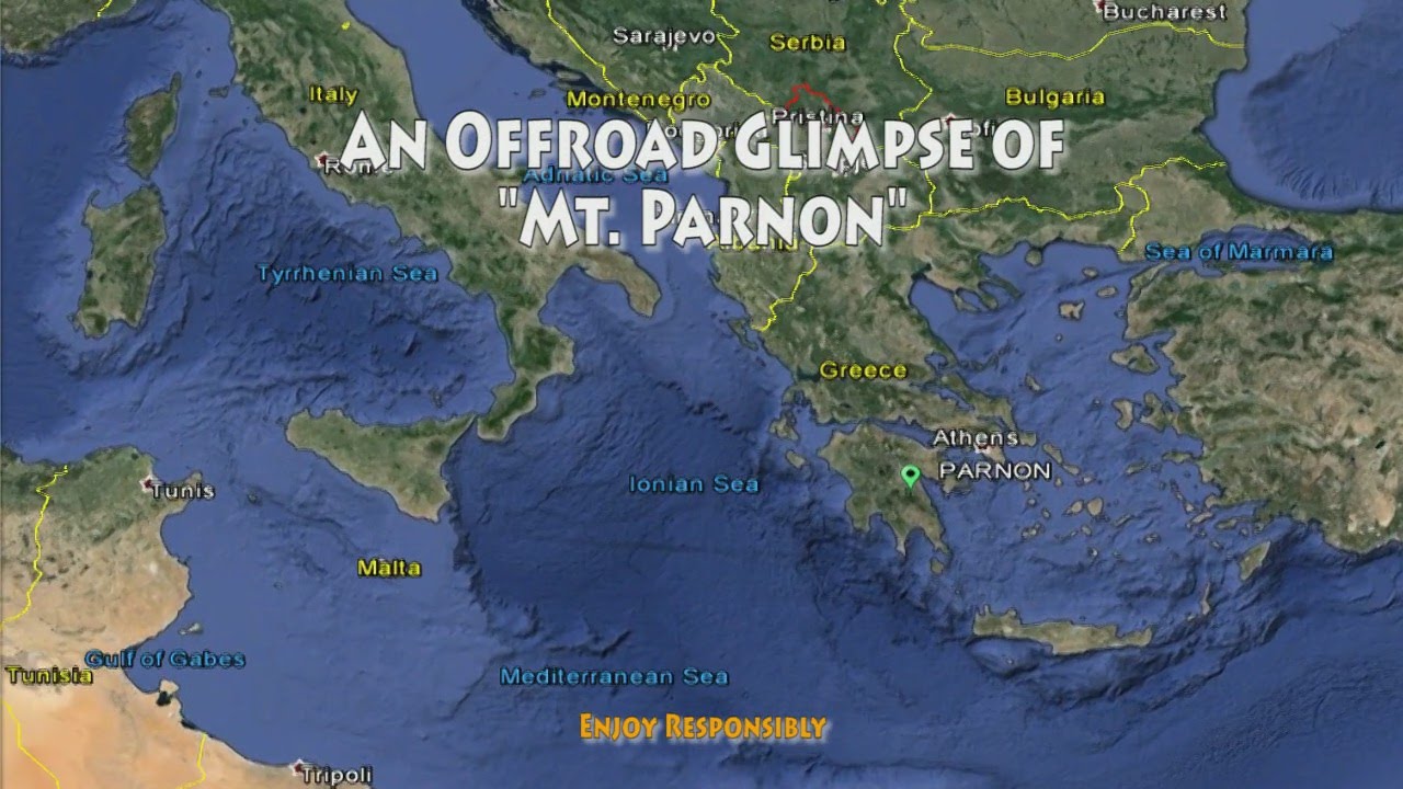 An offroad glimpse of Mt. Parnon (springtime) - YouTube