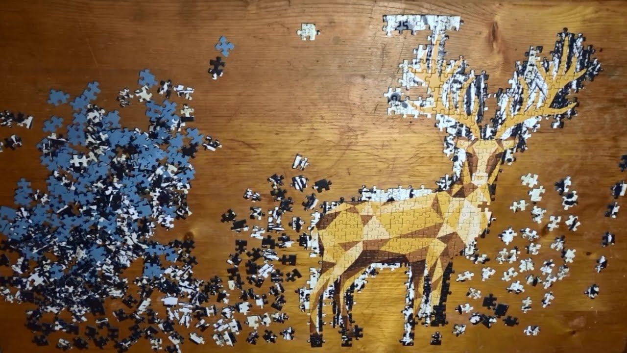 The Golden Stag - 1200 Piece Puzzle - YouTube