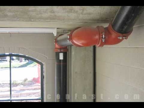 Drop-In Anchors for Attaching Fire Pipe to Concrete - YouTube