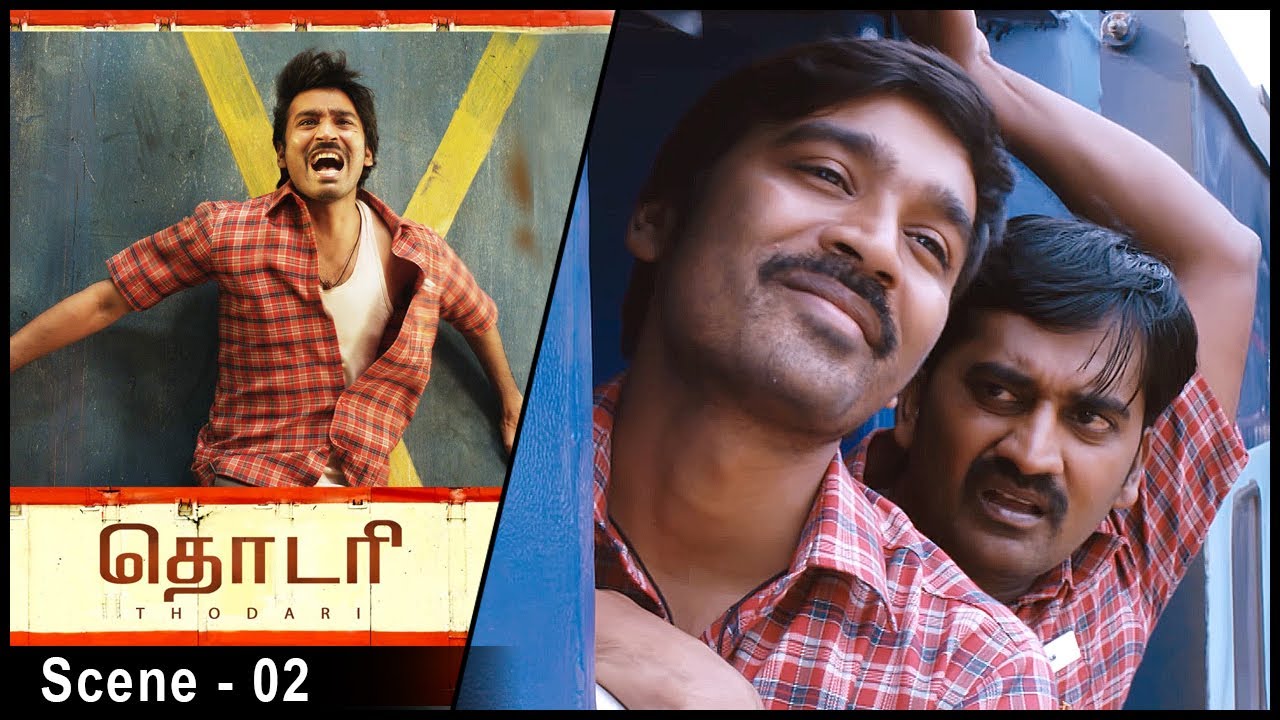 Thodari Movie Scenes | Dhanush falls in love with keerthy Suresh ...