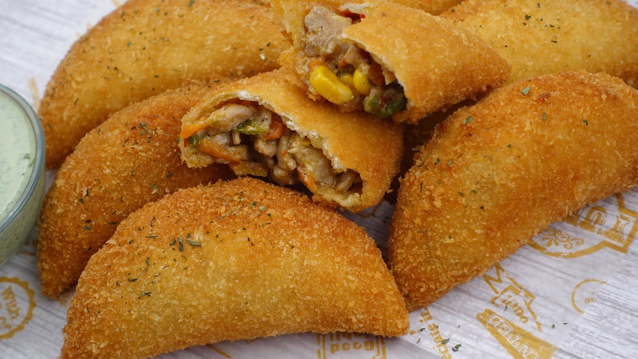 Creamy Chicken Half Moon pies(Ramadan Special)By Recipes Of The World ...