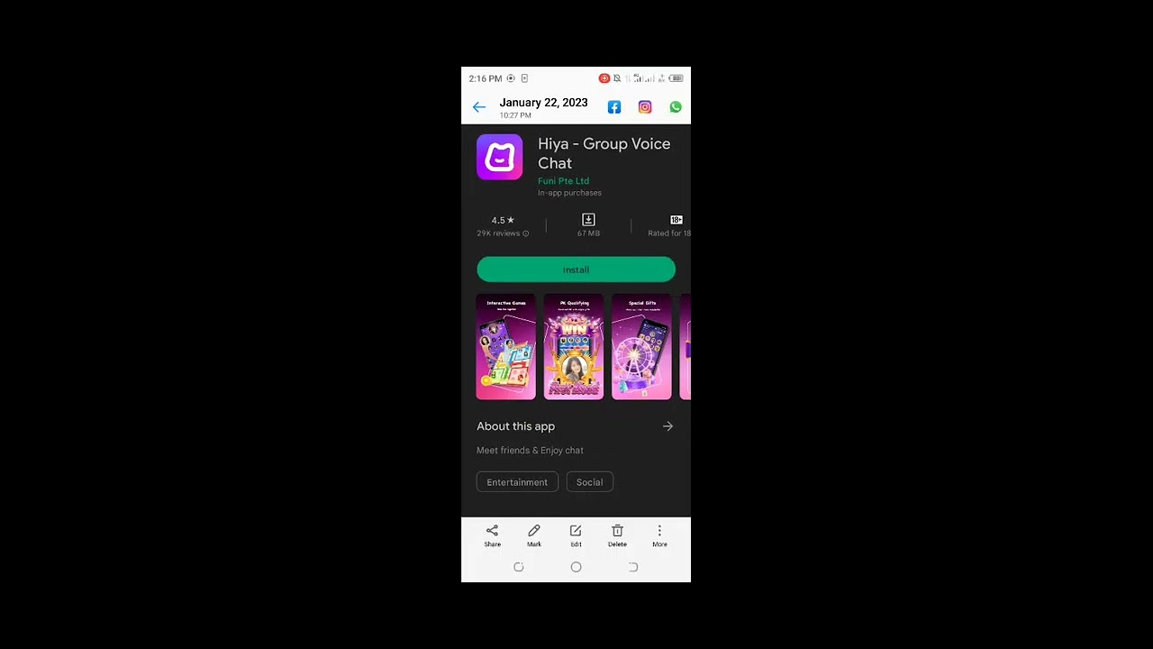 How To Download Hiya Group Voice Chat in Play Store - YouTube