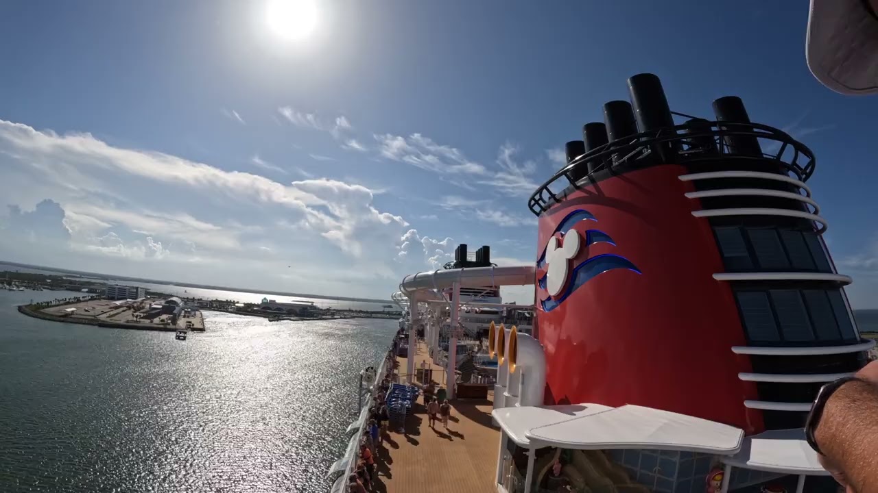 Disney Wish Horns – Maiden Sail Away Time Lapse - YouTube