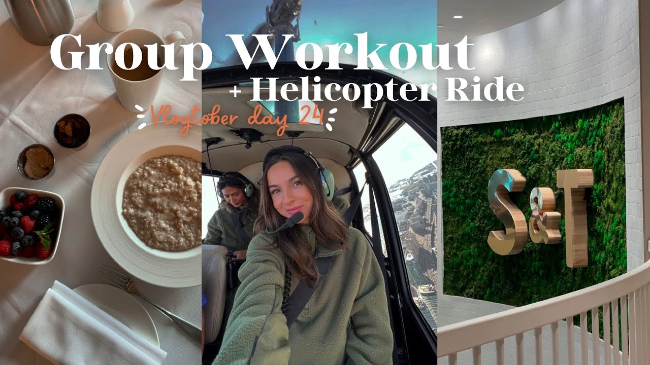 Wellness Retreat, Group Workout, Helicopter Ride 🍂 VLOGTOBER - YouTube