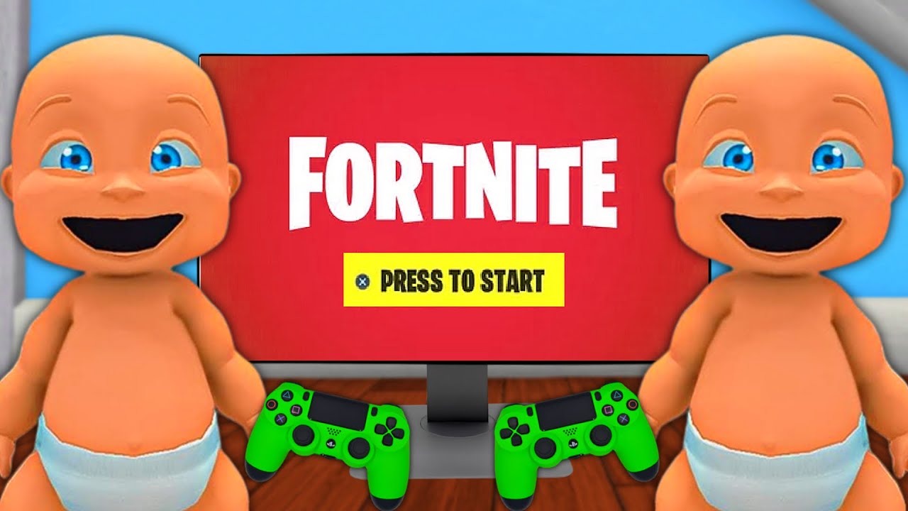 Baby Plays FORTNITE for 24 Hours! - YouTube