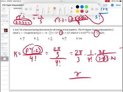 10.11 Taylor Polynomial Approximations Part 2 - YouTube