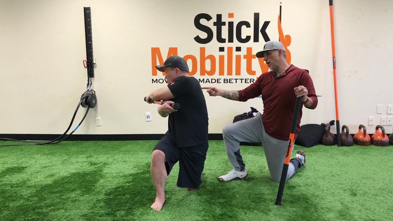 Thoracic Mobility & Rotation Drill - Stick Mobility Exercise - YouTube