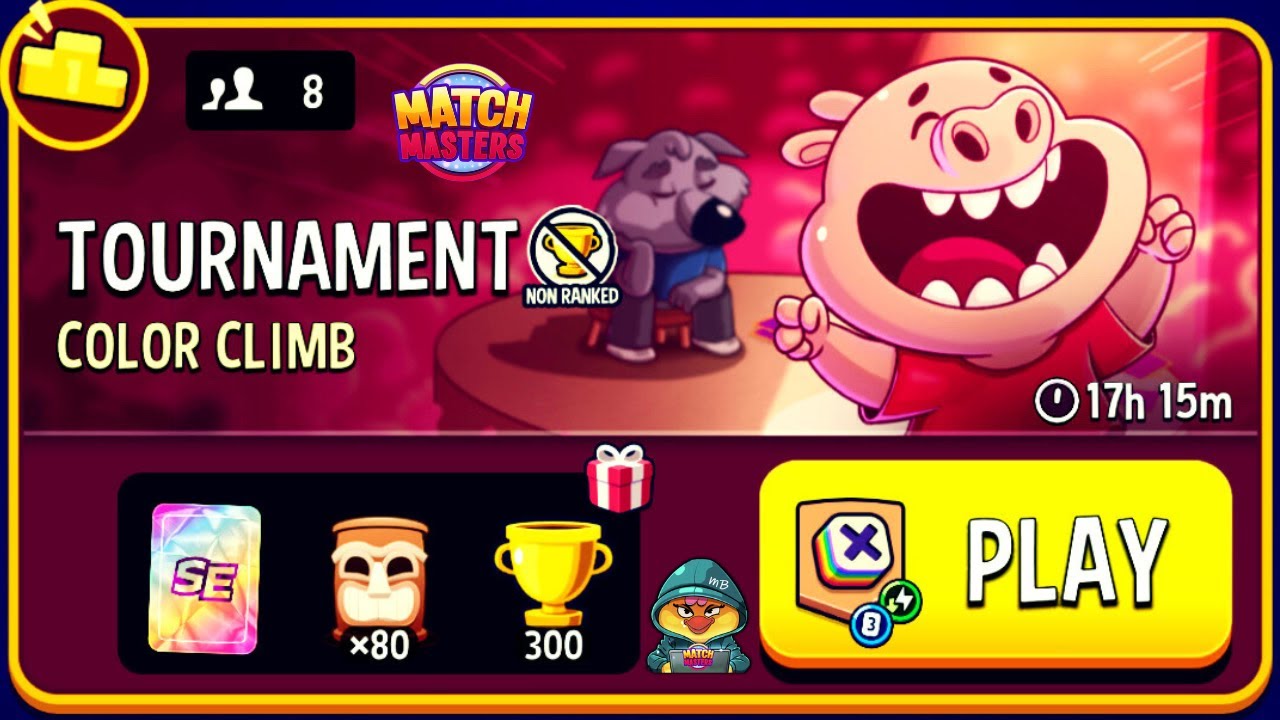 TOURNAMENT! 8 players Color Climb | Match Masters - YouTube
