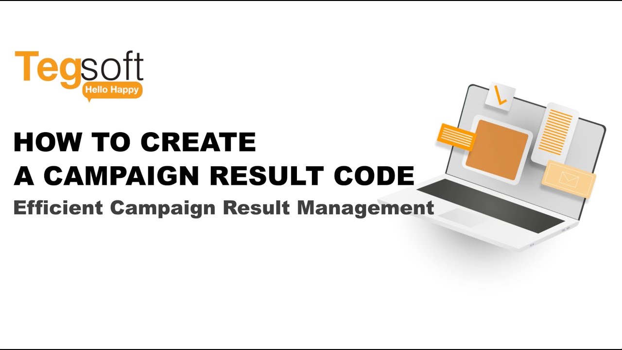 TEGSOFT How to Create a Campaign Result Code - YouTube