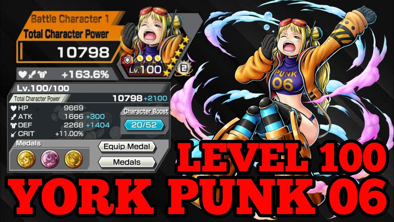 LEVEL 100 YORK ( PUNK 06 ) GAMEPLAY | ONE PIECE BOUNTY RUSH - YouTube