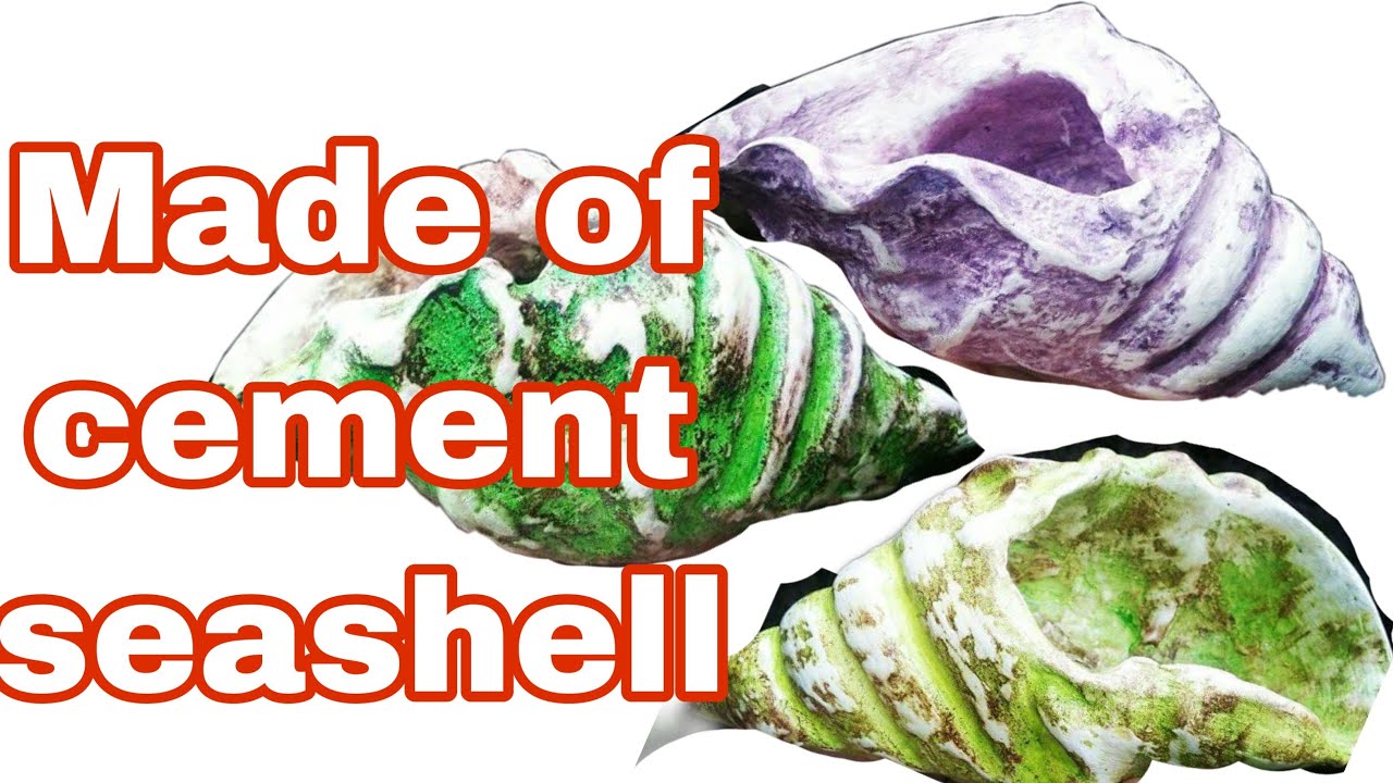 How to make realistic sea shell (made of cement) - YouTube
