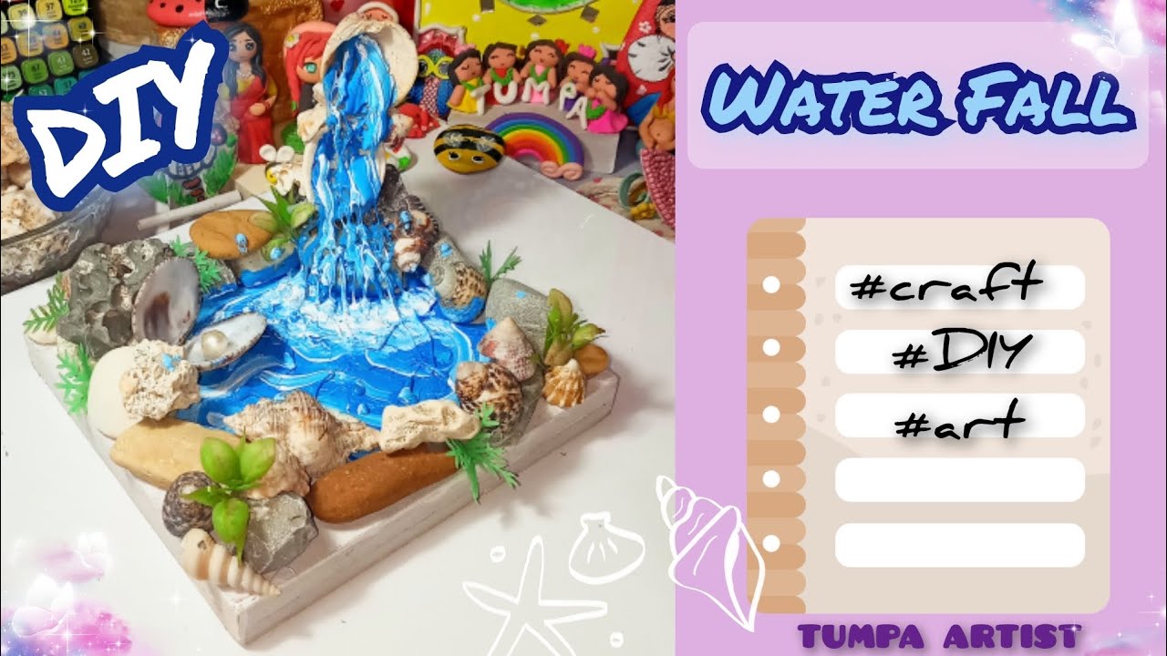 DIY || 🏞️ || Water fall DIY || Water fall craft || ART || Art BD || Art ...