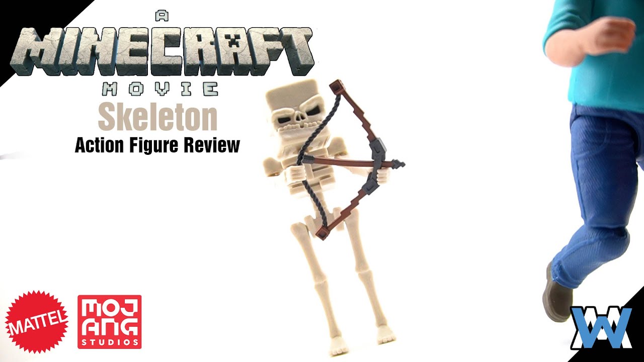 Minecraft Movie Skeleton Figure!! Mattel Minecraft Movie Skeleton ...