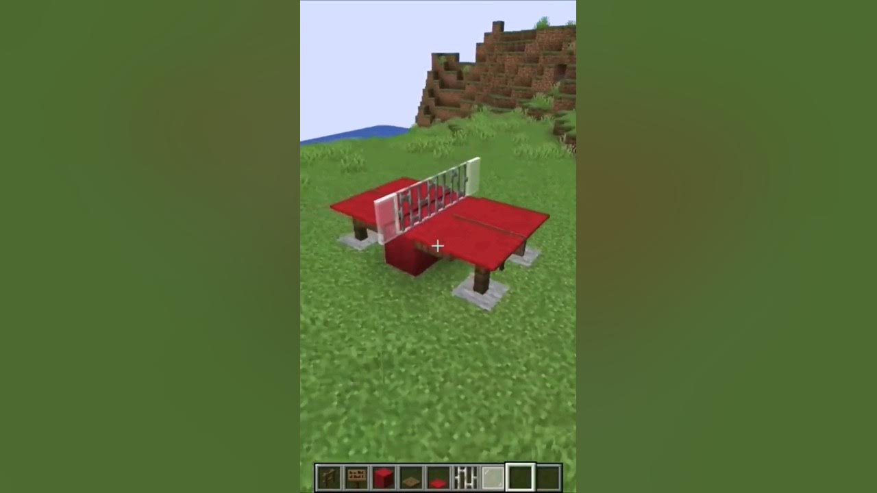 Ping pong table | Minecraft | Crafting | Tutorial | Short Video #shorts ...