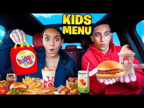 Probieren Sie JEDES Fast-Food-Kindergericht!