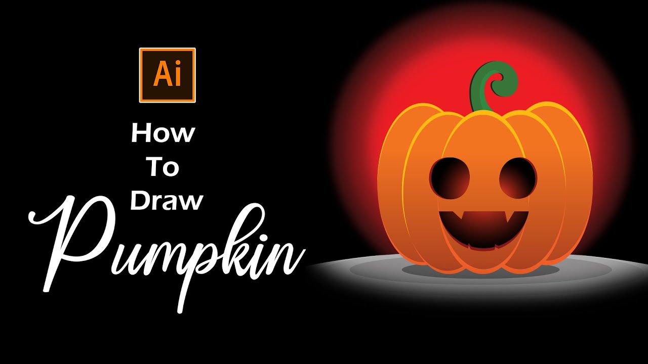 Pumpkin | vector art tutorial | adobe illustrator tutorial - YouTube