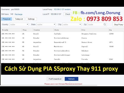 Hướng Dẫn Sử dụng Pia S5 proxy Giải Pháp Thay Thế 911 hay không ? http://pia911.us - YouTube