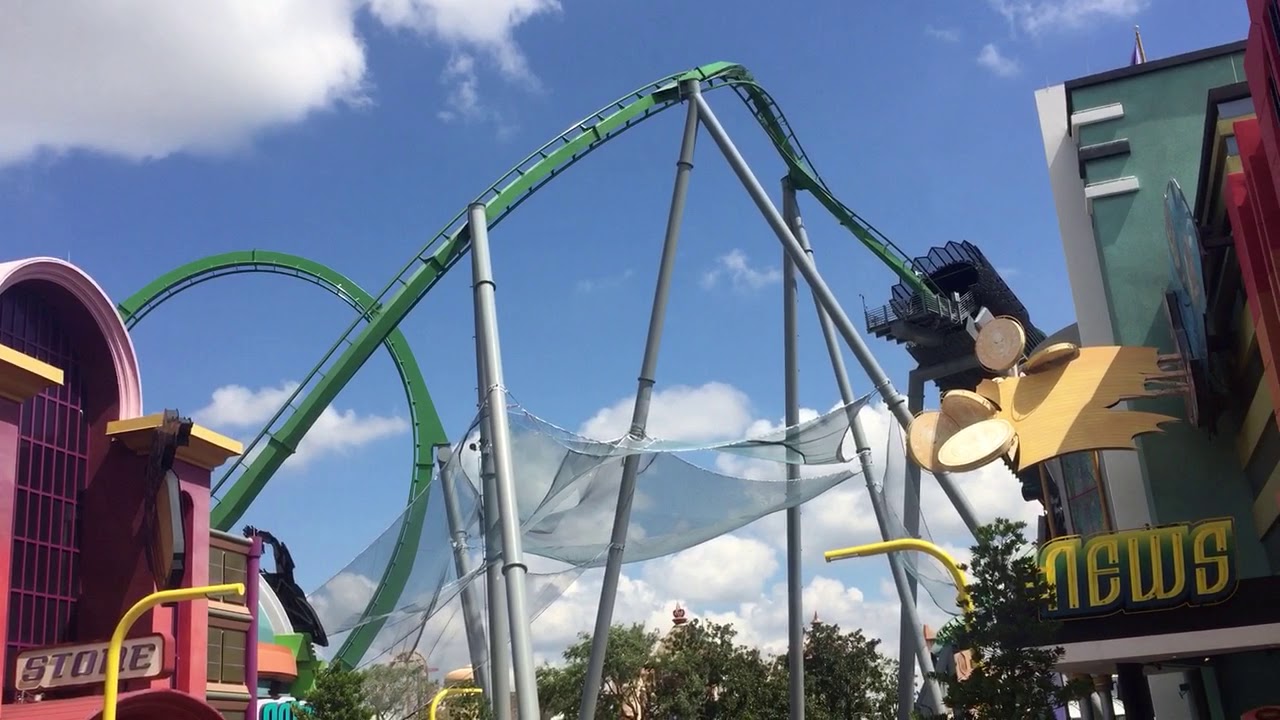 Universal hulk rollercoaster and a view of marvel land islands of ...