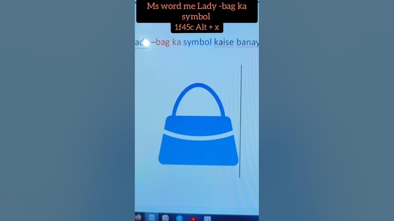msword Me Lady bag Ka symbols tricks trending viral viralshorts msword-me-lady-bag-ka-symbols-tricks-trending-viral-viralshorts