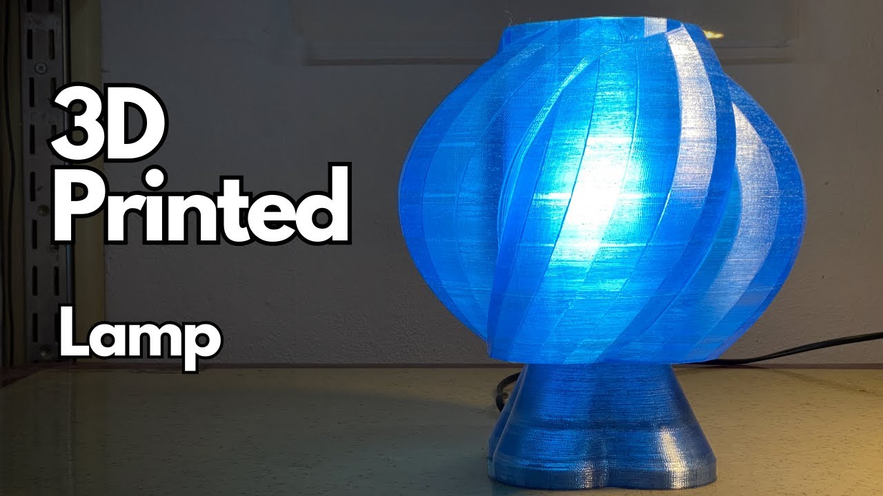 Amazing Lighting with a 3D Printer: Spiral Lamp Project - YouTube
