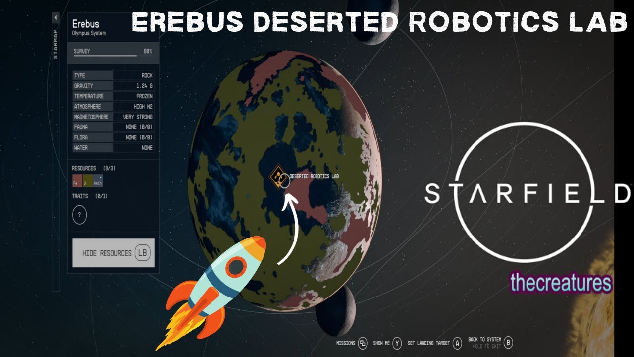 Starfield - Erebus Deserted Robotics Lab - YouTube